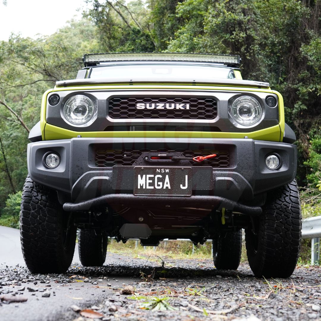 MG-X Front Lower Scrub Bar (JB74/JC74 Jimny) – Mega Jimny PTY LTD