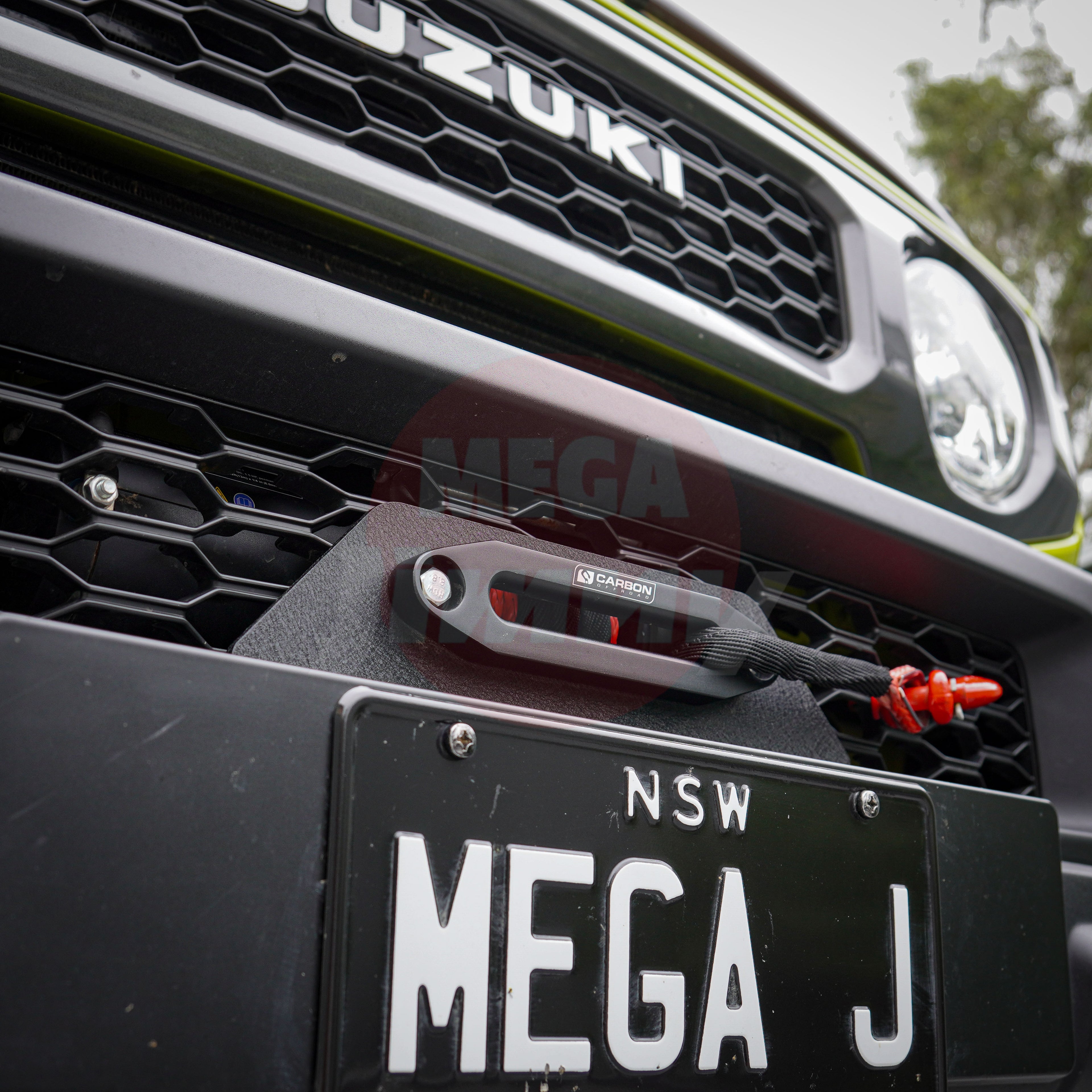 MG-X Front Hidden Winch Mount (JB74/JC74 Jimny) – Mega Jimny PTY LTD