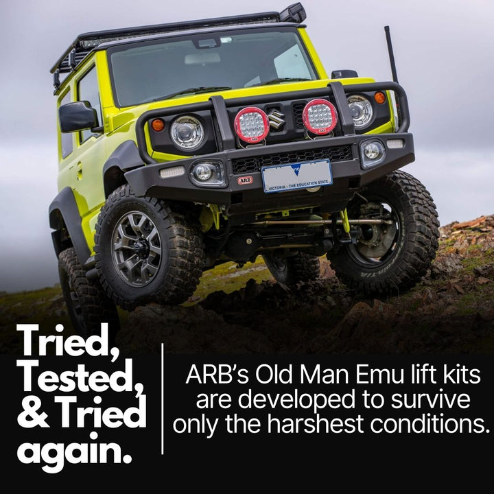 ARB Old Man Emu 40mm Lift kit (JB74/JC74 Jimny) – Mega Jimny PTY LTD
