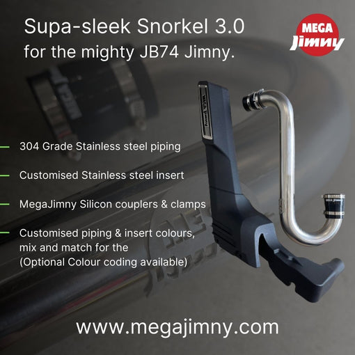 Supa-Sleek 'No drill' Snorkel System V4.0 - JB74/JC74 Jimny – Mega ...