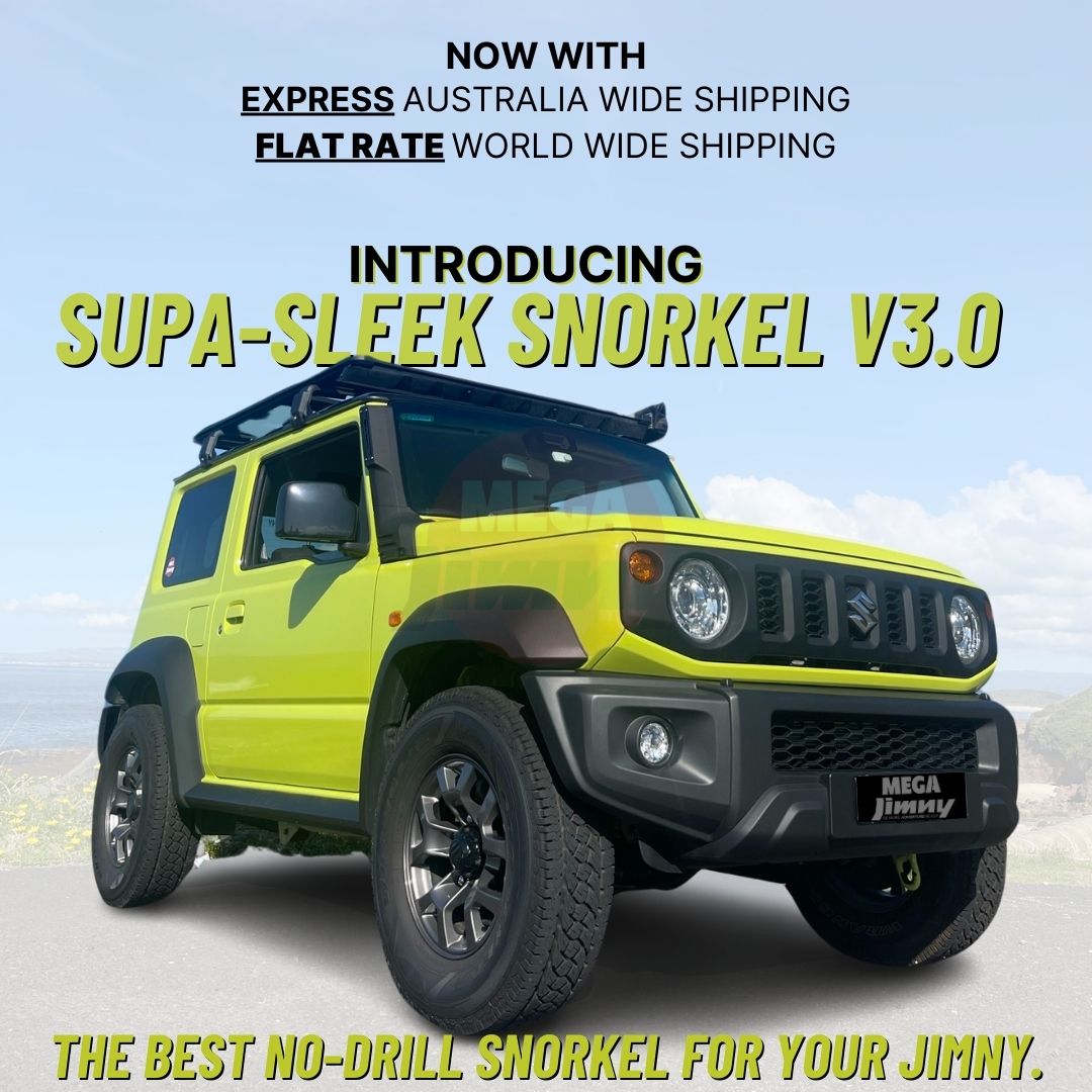Supa-Sleek 'No drill' Snorkel System V4.0 - JB74/JC74 Jimny – Mega ...